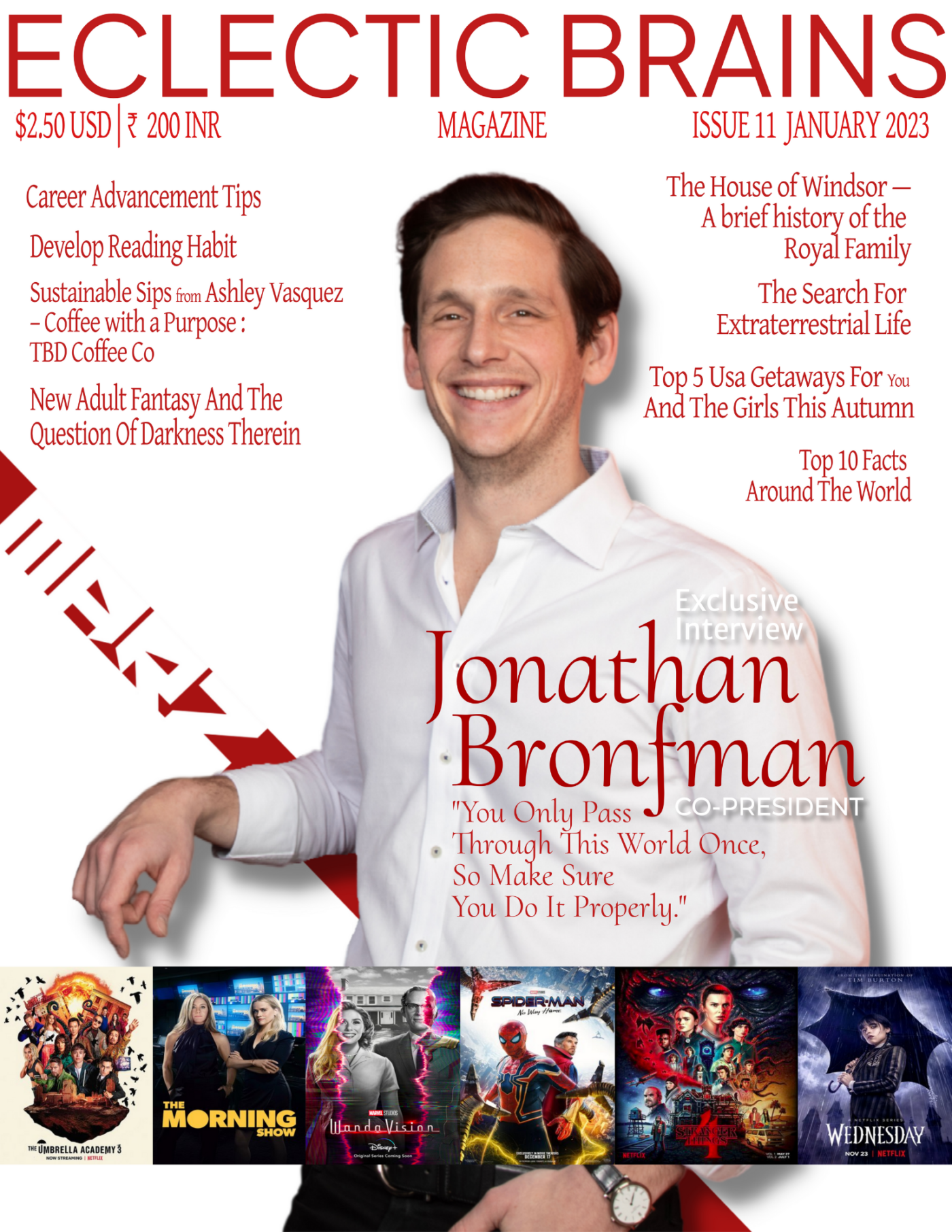 Jonathan Bronfman | Entrepreneur, MARZ — Cover Story January 2023 ...